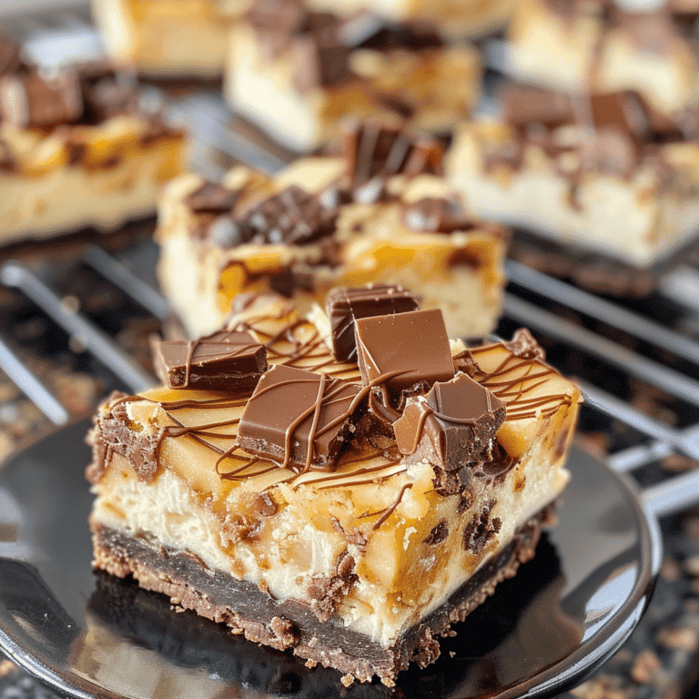 Rolo Cheesecake Bars Recipe - avarecipes.com