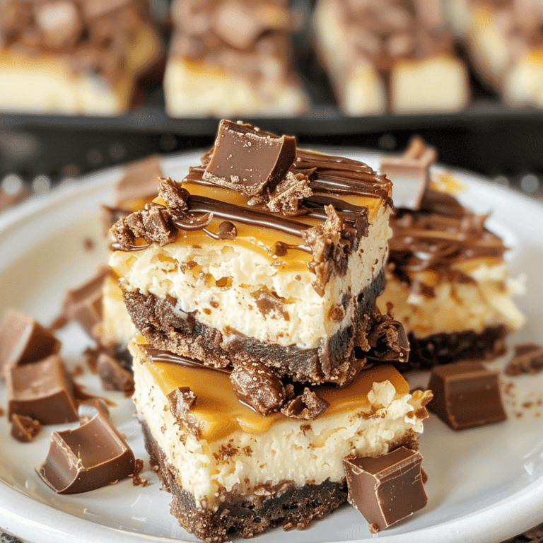 Rolo Cheesecake Bars Recipe - avarecipes.com