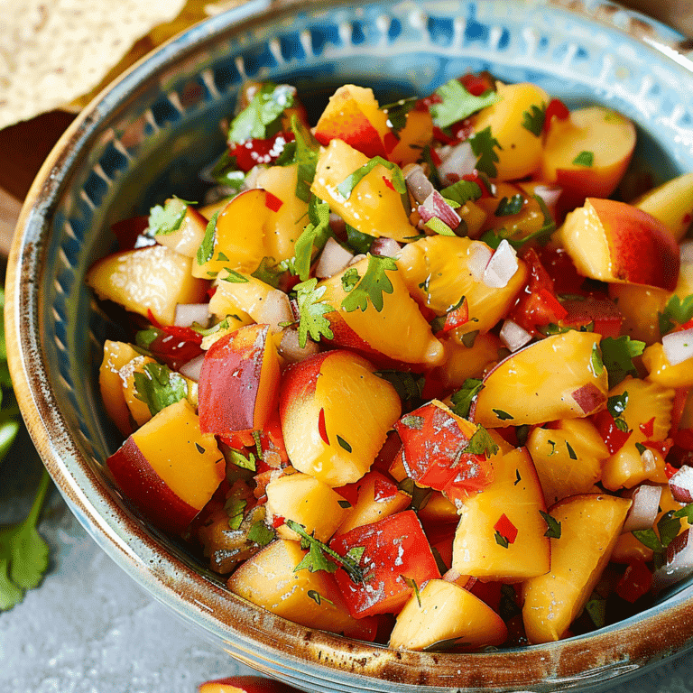Fresh Peach Salsa Recipe - avarecipes.com