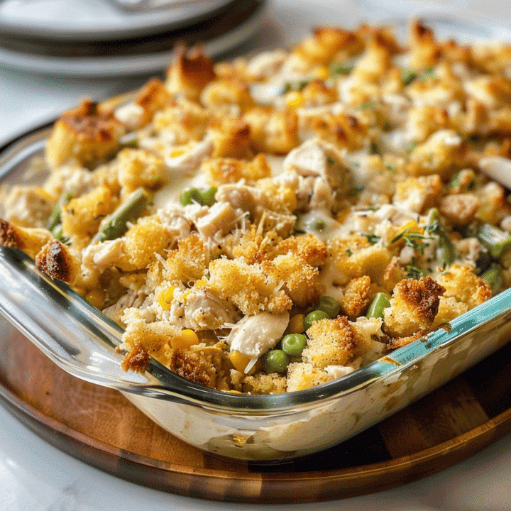 Chicken & Dressing Casserole Recipe - avarecipes.com