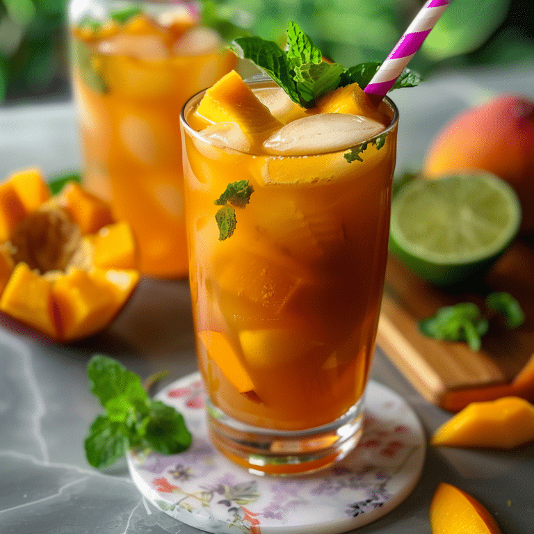 Mango Iced Tea Recipe - avarecipes.com