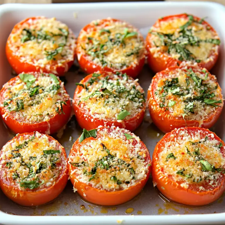 Baked Parmesan Tomatoes Recipe - avarecipes.com