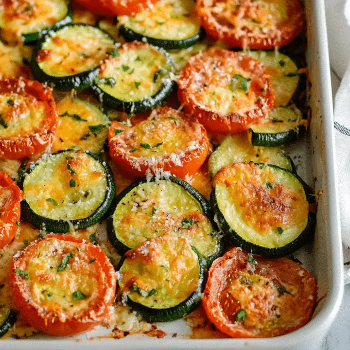 Parmesan Tomato Zucchini Bake Recipe - avarecipes.com