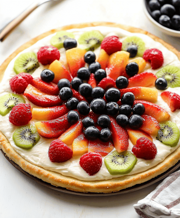Fruit Pizza Recipe - avarecipes.com