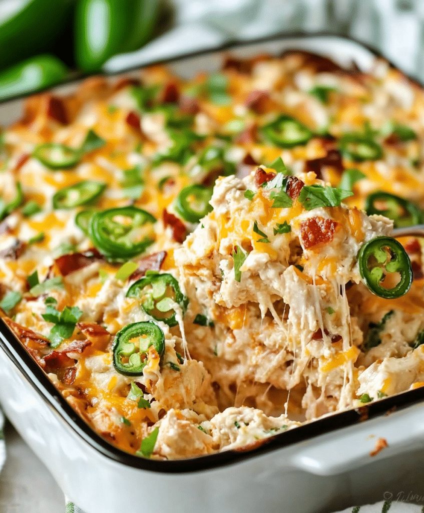 Jalapeno Popper Chicken Casserole Recipe - avarecipes.com