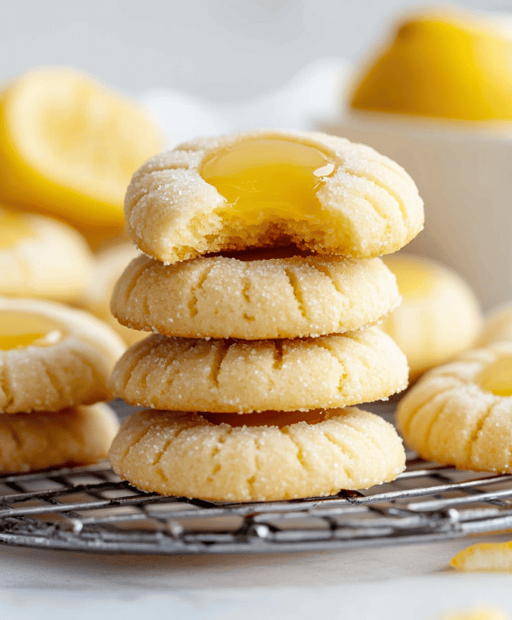 Lemon Thumbprint Cookies Recipe - avarecipes.com