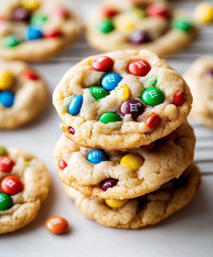 Rainbow M&M Cookies Recipe - avarecipes.com