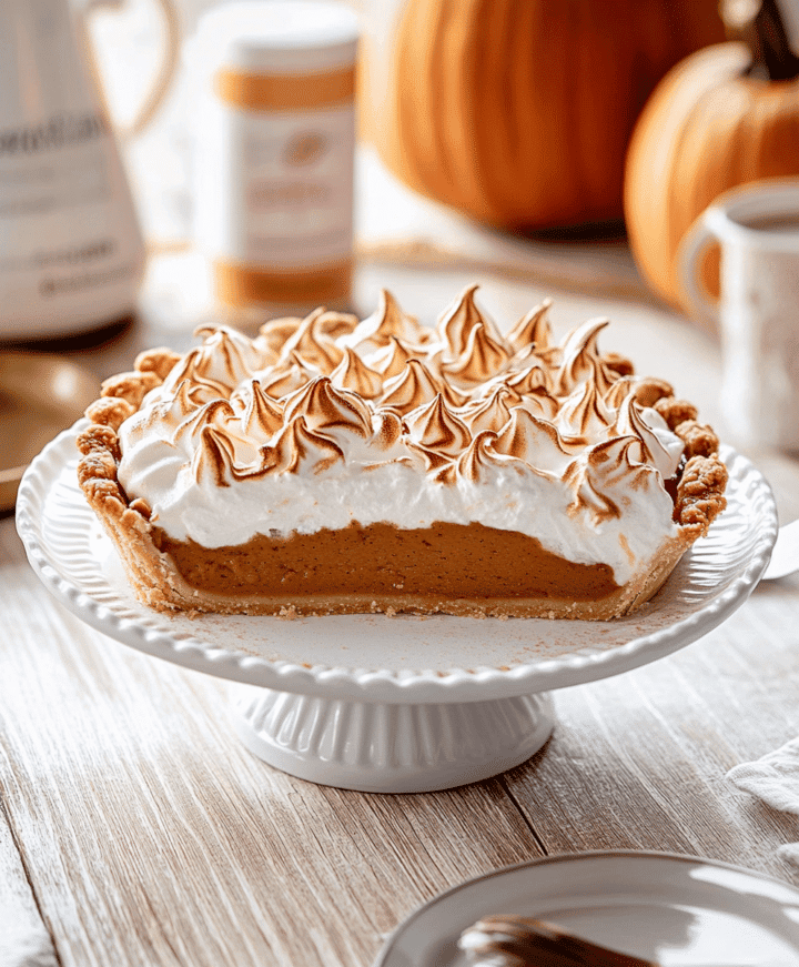Spiced Chai Pumpkin Meringue Pie Recipe - avarecipes.com