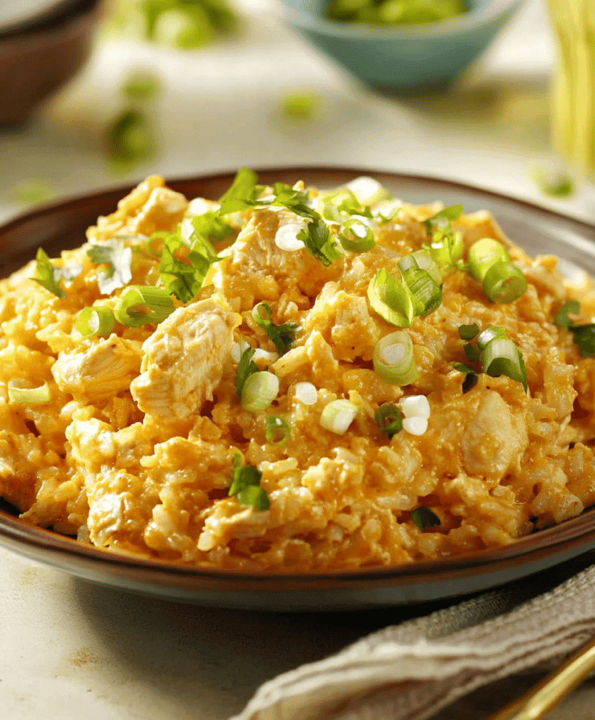 Buffalo Chicken And Cheddar Rice Recipe - avarecipes.com