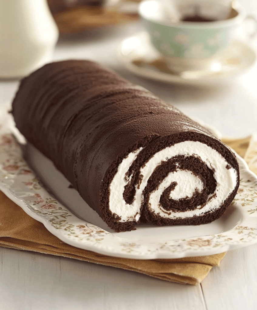 Choco Swiss Roll Delight Recipe - avarecipes.com