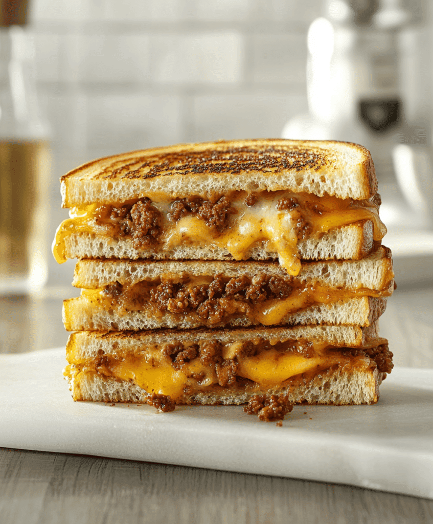 Ground Beef Grilled Cheese Sandwich Recipe - avarecipes.com