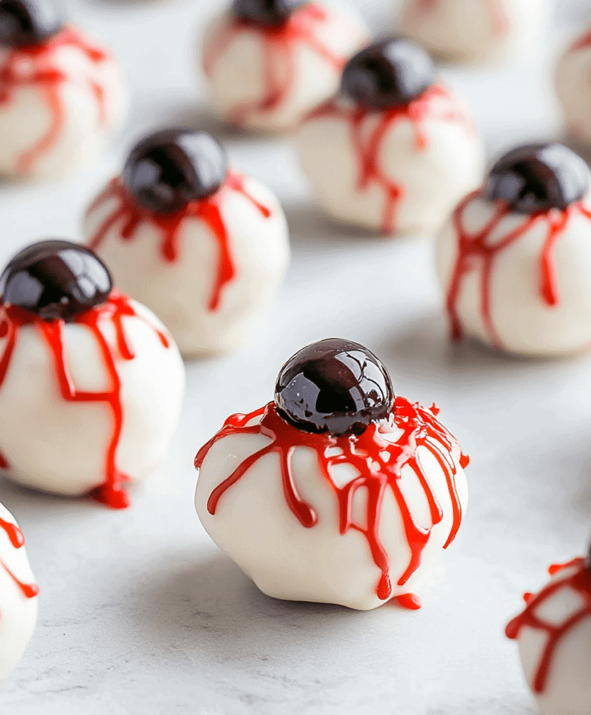 Halloween Bloodshot Eyeballs Candy Recipe - avarecipes.com