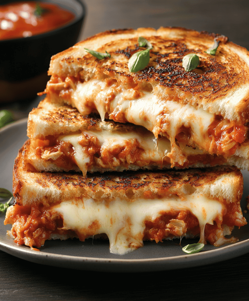 Lazy Chicken Parmesan Grilled Cheese Recipe - avarecipes.com