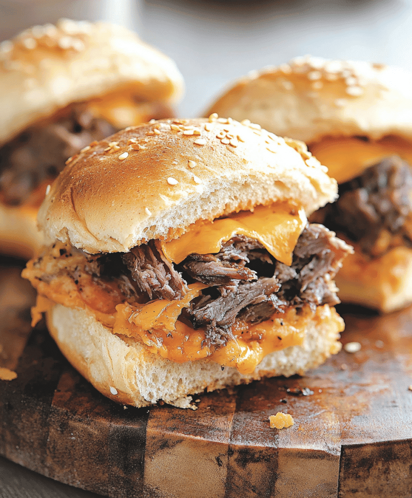 Easy Roast Beef And Cheddar Sliders Recipe - avarecipes.com