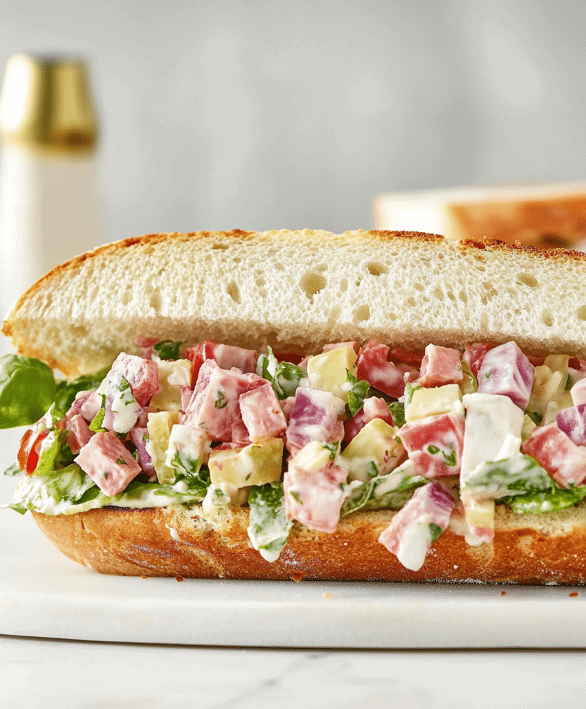 Italian Chopped Salad Sandwich Recipe - avarecipes.com