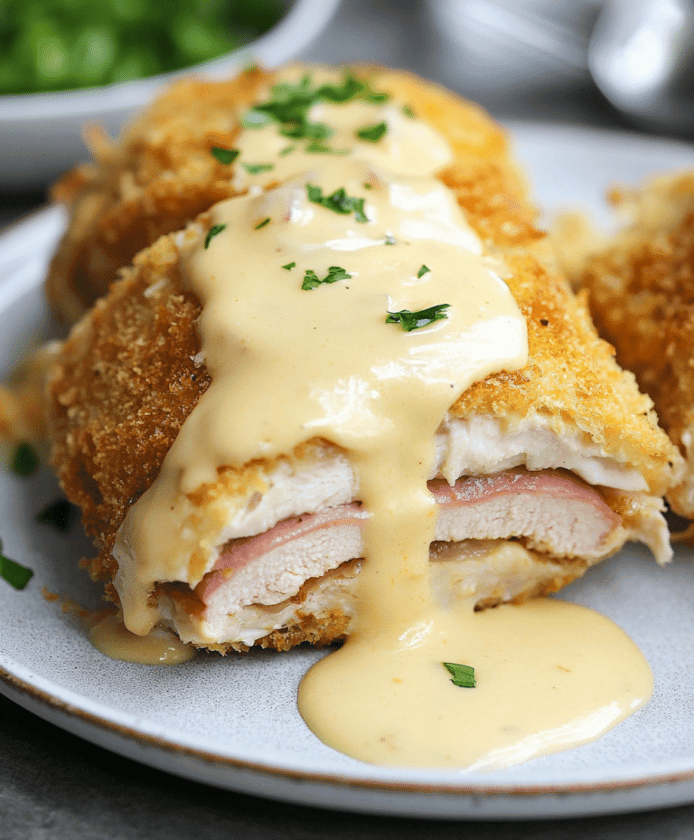 Creamy Chicken Cordon Bleu Recipe - avarecipes.com