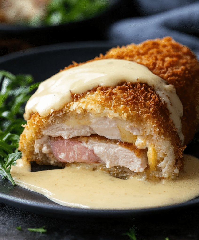 Creamy Chicken Cordon Bleu Recipe - avarecipes.com