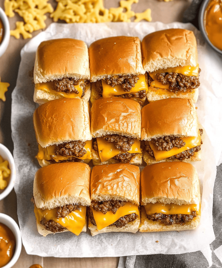 Cheeseburger Sliders Recipe - avarecipes.com