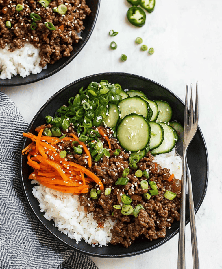Delicious Korean Ground Beef Bowl Recipe - avarecipes.com