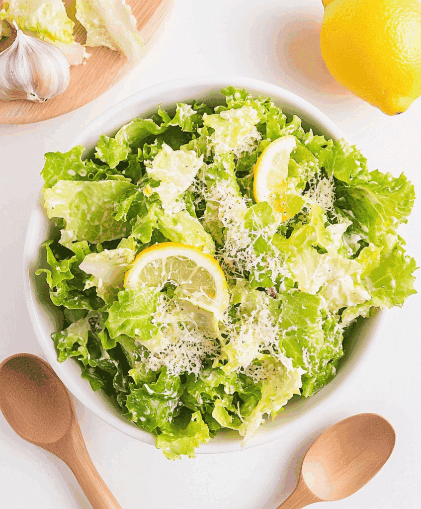 5-minute Lemon Parmesan Lettuce Salad Recipe - avarecipes.com