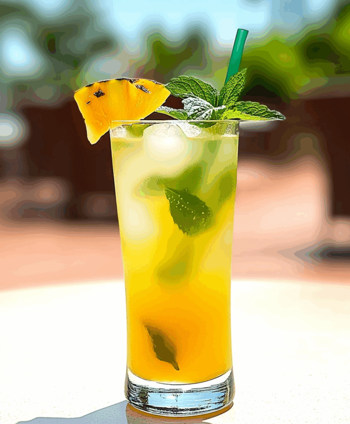 Tropical Fizz Mocktail Recipe - avarecipes.com