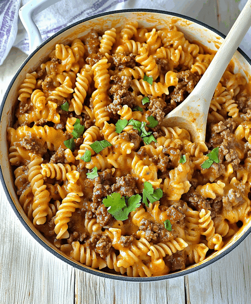 One-pot Beef And Cheddar Ranch Pasta Recipe - avarecipes.com
