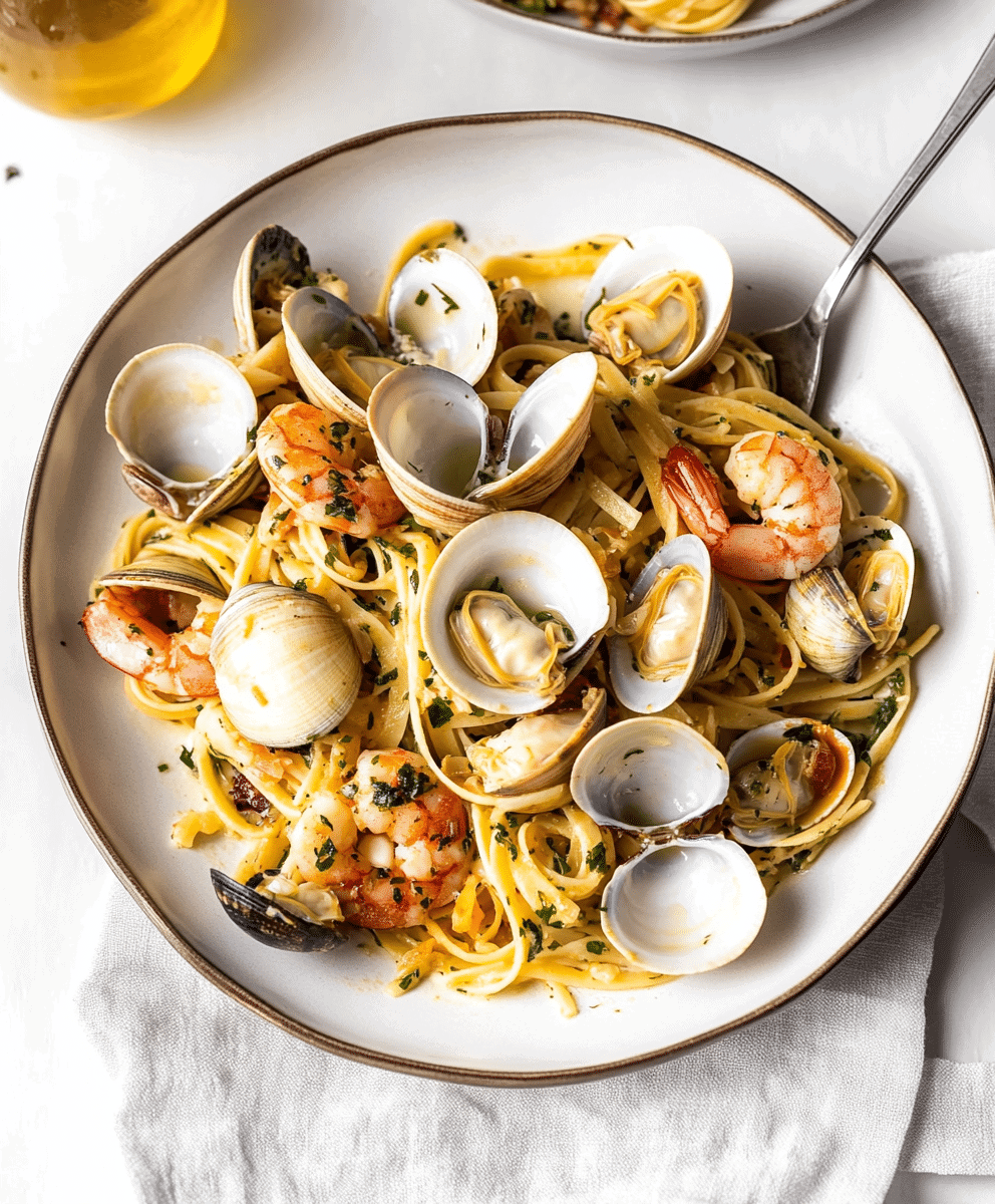 Summer Clam Linguine Seafood Pasta Recipe - avarecipes.com