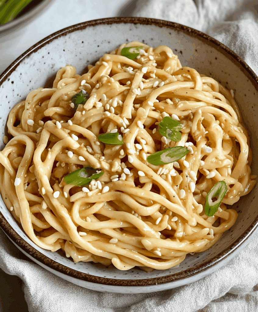 Summer Cold Sesame Noodle Pasta Recipe - avarecipes.com