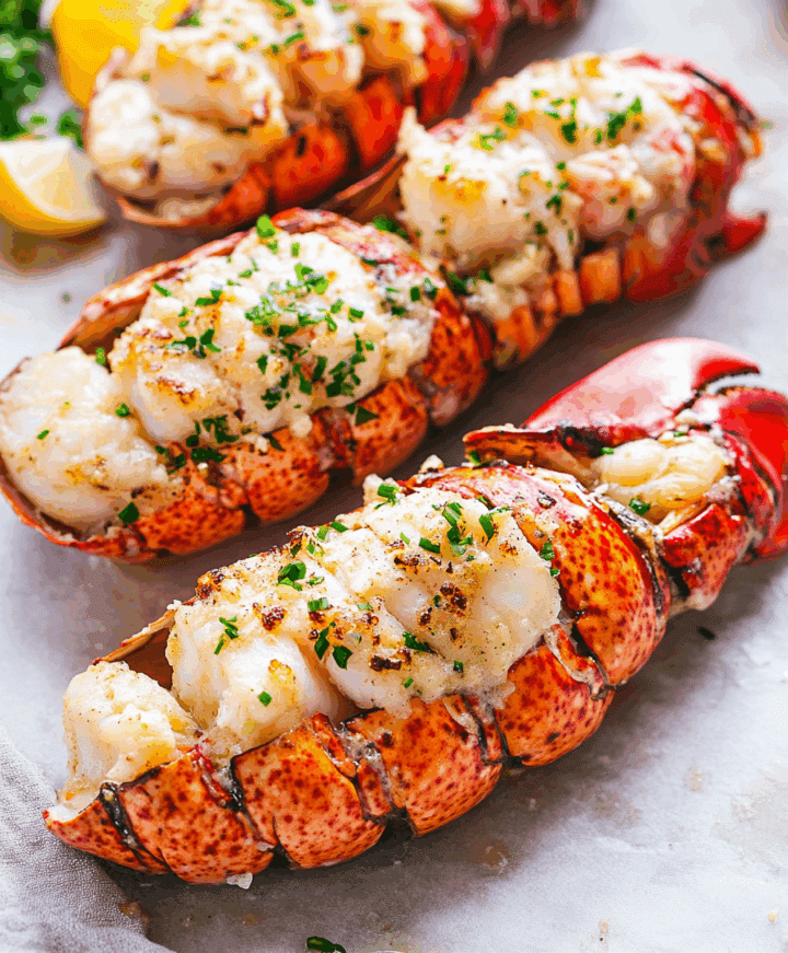 Summer Garlic Butter Lobster Tails Seafood Recipe - avarecipes.com