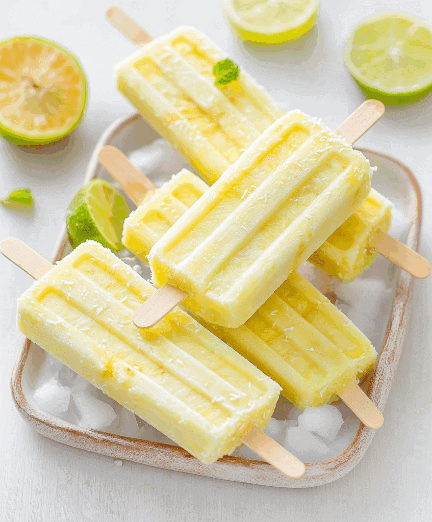 Summer Pineapple Coconut Pops Recipe - avarecipes.com