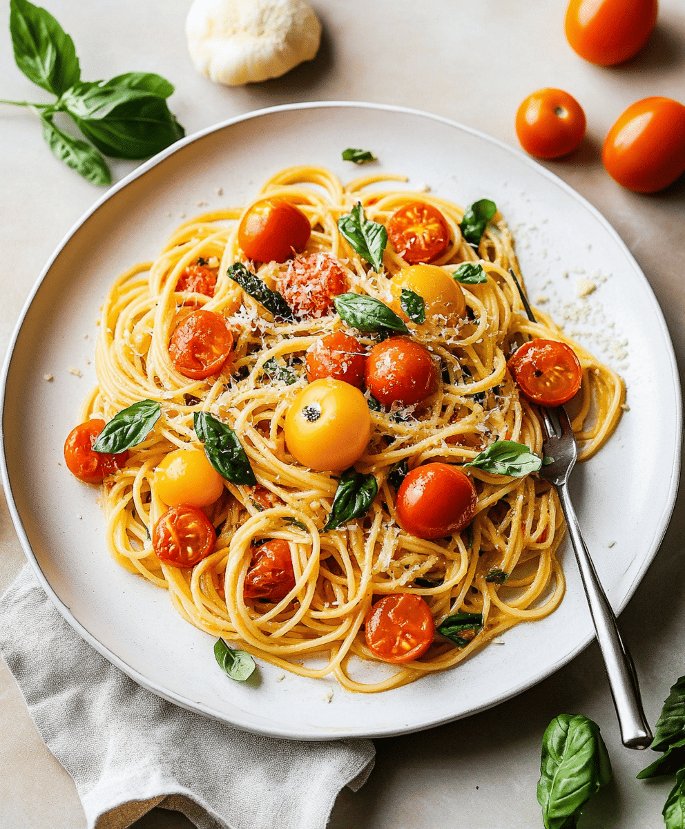 Summer Spaghetti with Fresh Tomato Sauce Recipe - avarecipes.com
